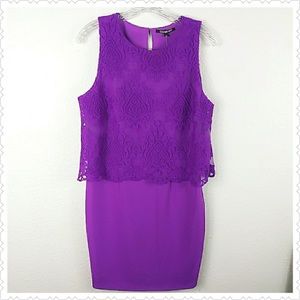 Gianni Bini | Dresses | Gianni Bini Purple Dress Top Lace | Poshmark
